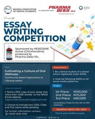 NADS Essay Competition 2024 - Myschool