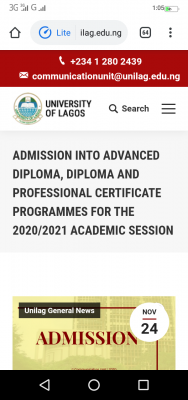 UNILAG admission into advanced diploma, diploma & professional ...