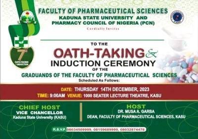 KASU announces 7th Induction/Oath-Taking Ceremony for Faculty of ...