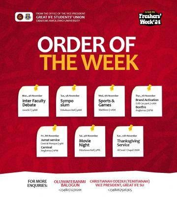 Obafemi Awolowo University announces schedule of events for Freshers ...
