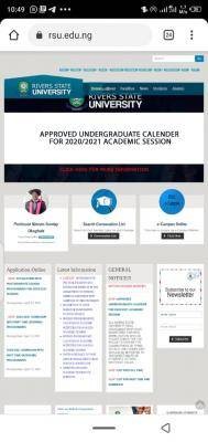 RSUST approved undergraduate academic calendar for 2020/2021 session ...