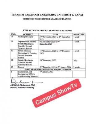 IBBU adjusts academic calendar - Myschool