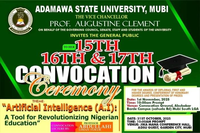 ADSU 15th, 16th, and 17th combined convocation ceremony - Myschool