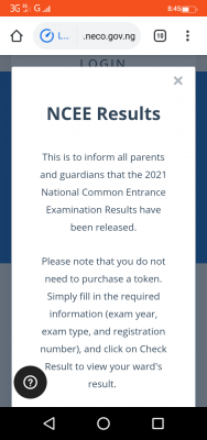 National Common Entrance Examination (NCEE) results 2021 - Myschool