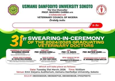 UDUSOK announces 31st Swearing-In Ceremony for 2024/2025 graduating ...